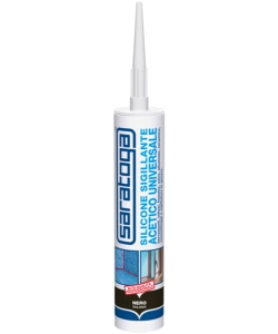 Silicone nero 280 ml - saratoga. | Eurobrico